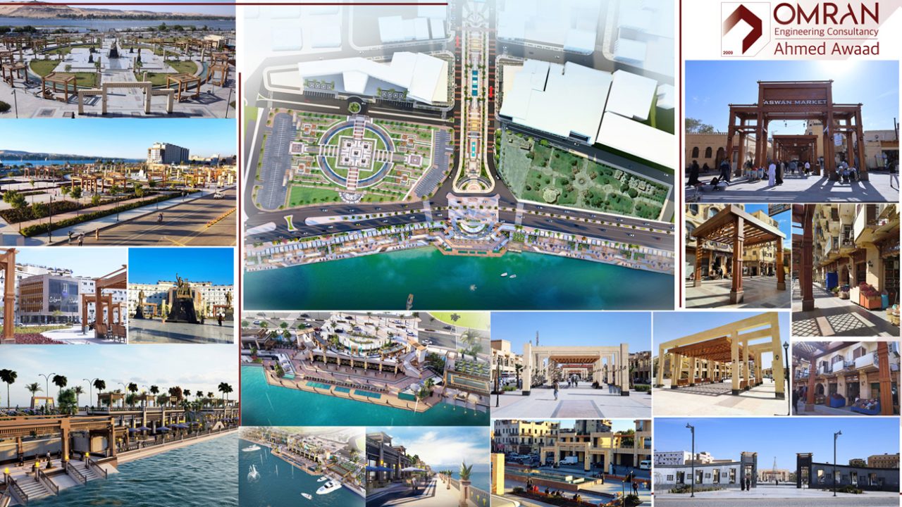 Opening of the first & second phases of the Ahl Masr Walk project, Nile Corniche, in Aswan ...
